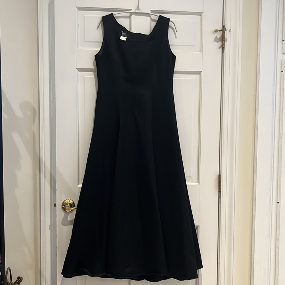 Rivar’s Black Concert Choir Dress, A-Line Ball-Gown - Gem